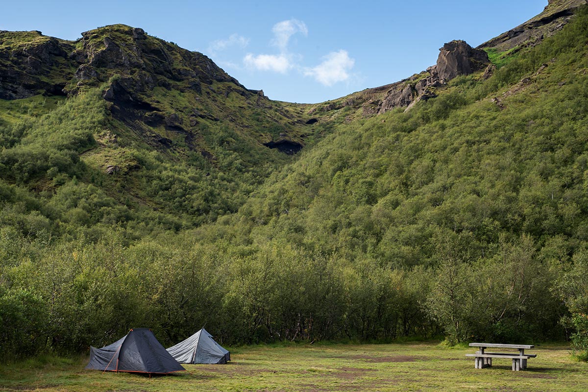 Básar camping ground - Iceland The Beautiful
