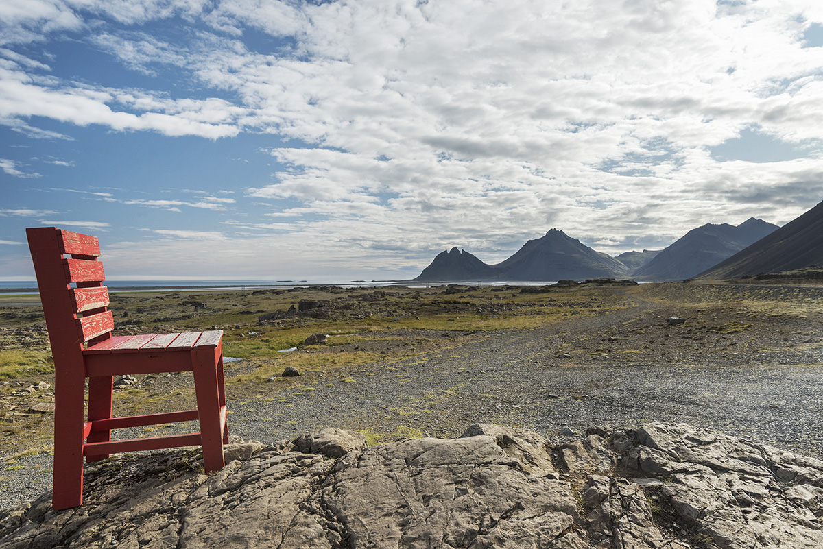 Red chair south iceland - Iceland The Beautiful