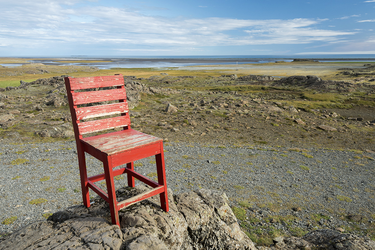 Red chair south iceland - Iceland The Beautiful
